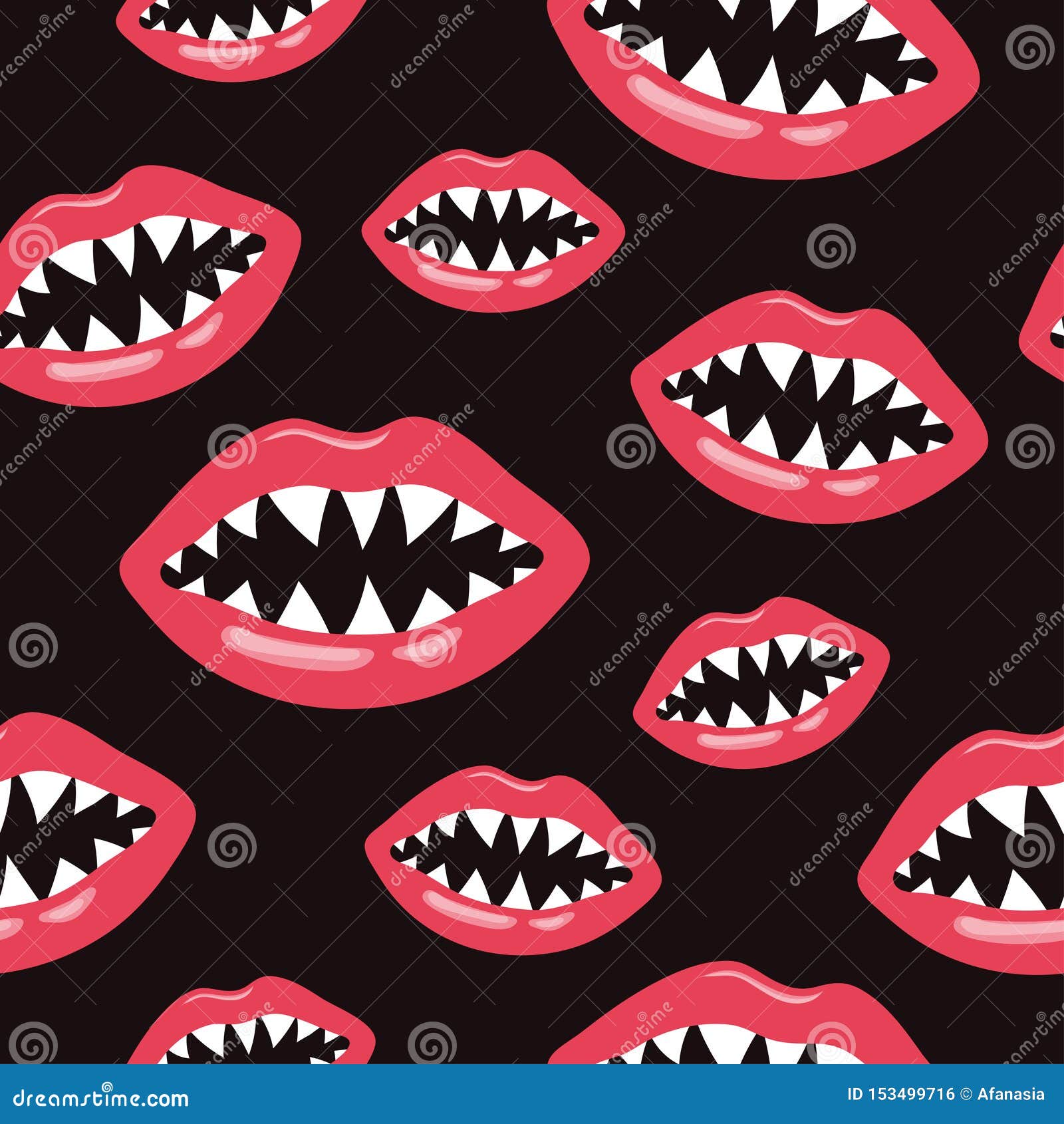 Shark Teeth Decals Vector Illustration | CartoonDealer.com #79203758