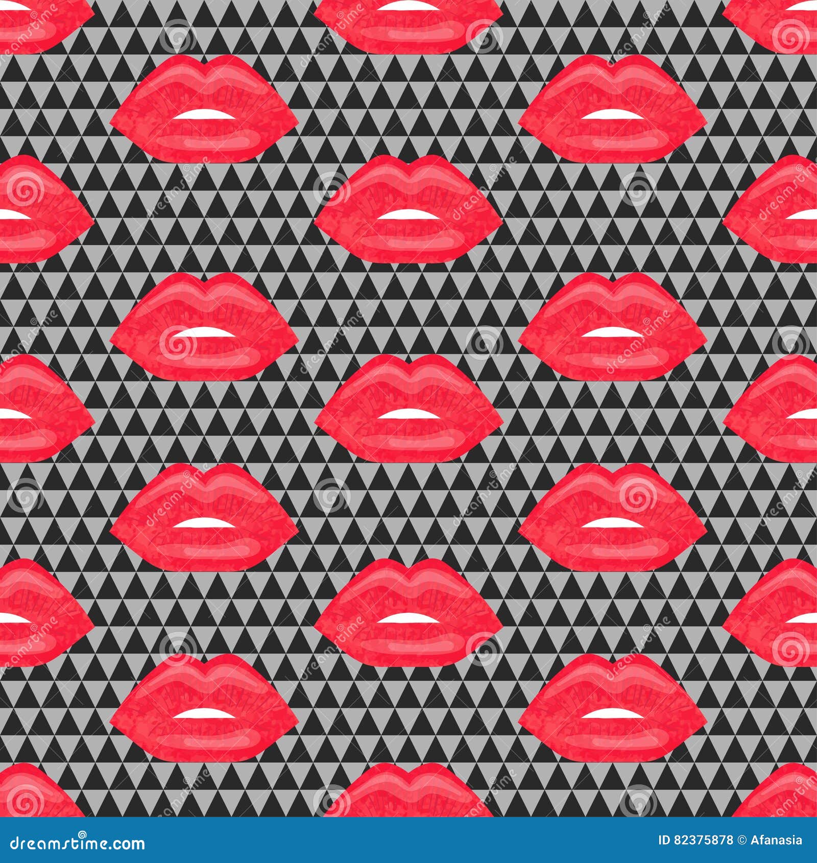 Seamless lips pattern. stock vector. Illustration of wallpaper - 82375878