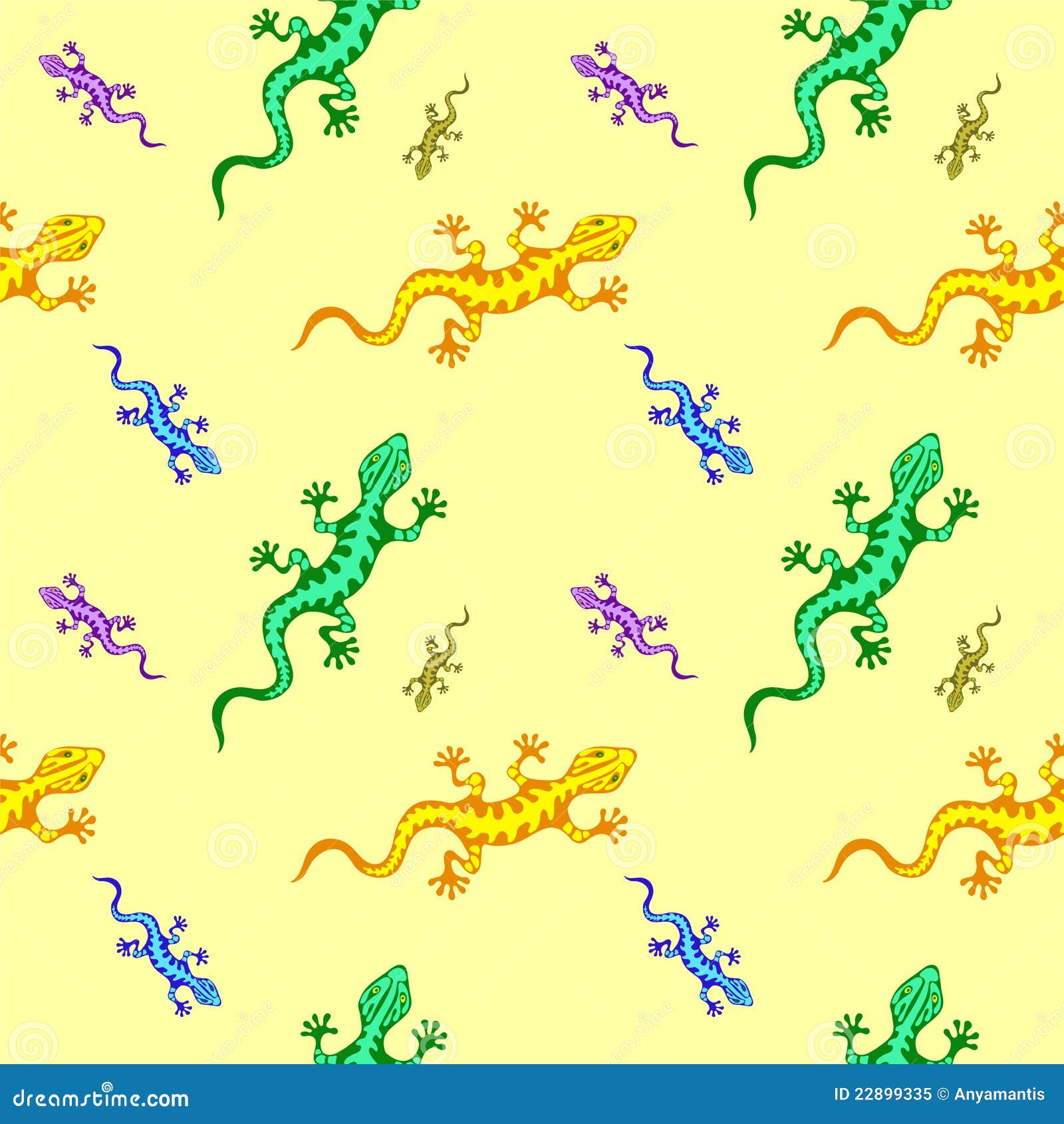 Seamless lizard pattern stock vector. Illustration of beautiful - 22899335