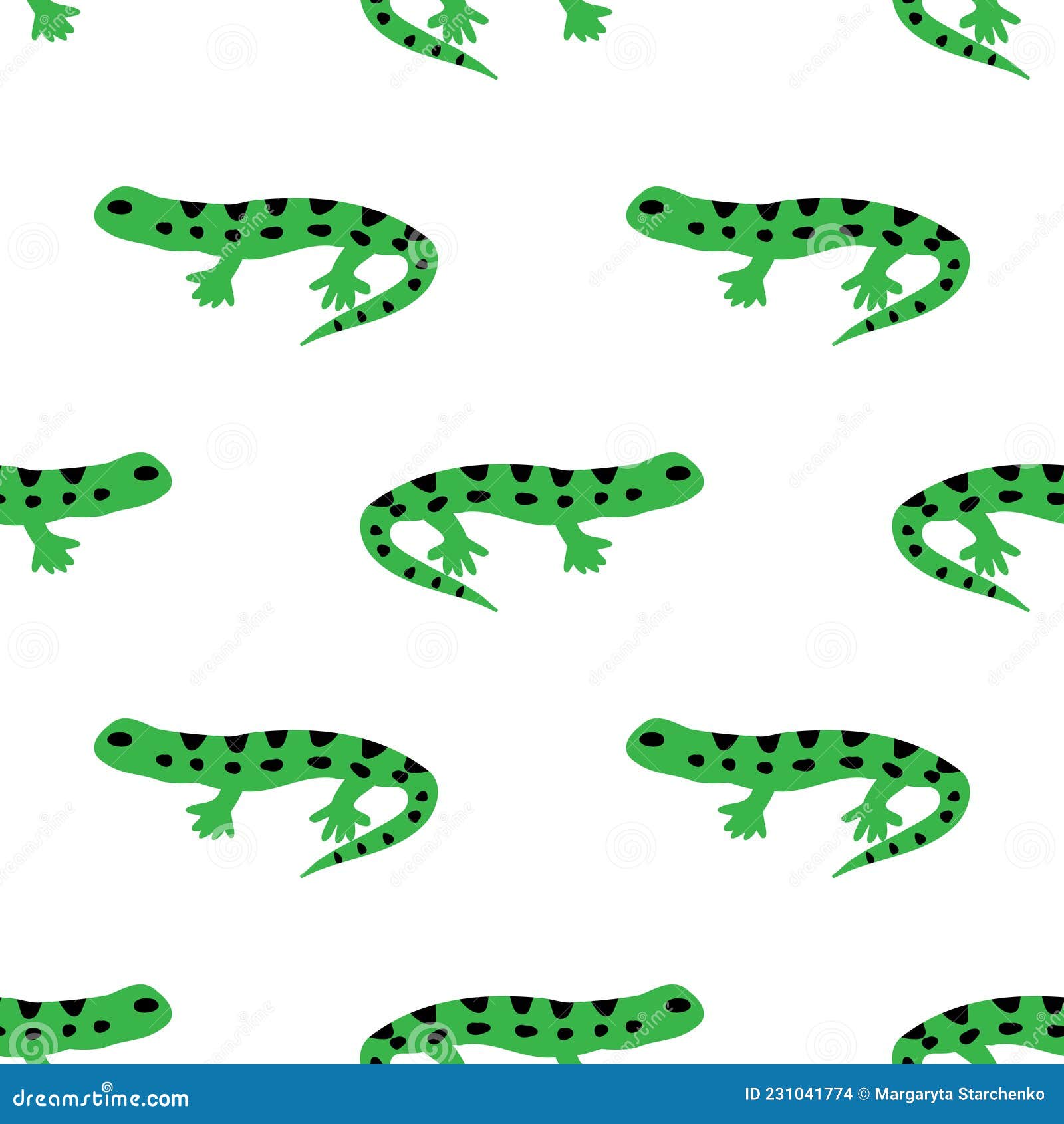 Lizards Pattern Vector Illustration | CartoonDealer.com #97213606