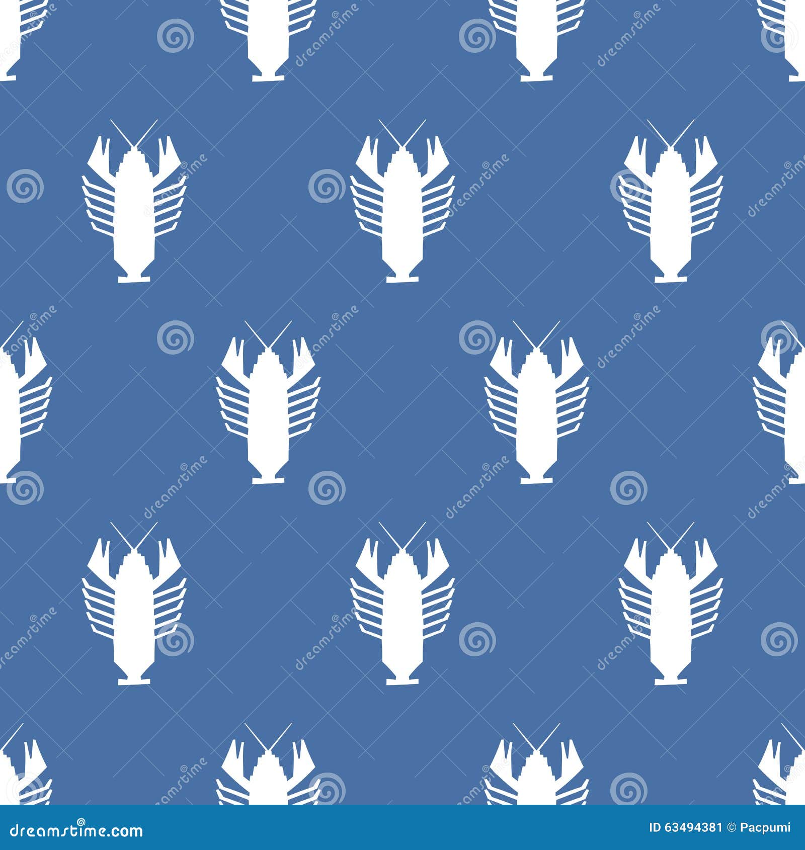 Seamless lobster pattern stock illustration. Illustration of sketch ...