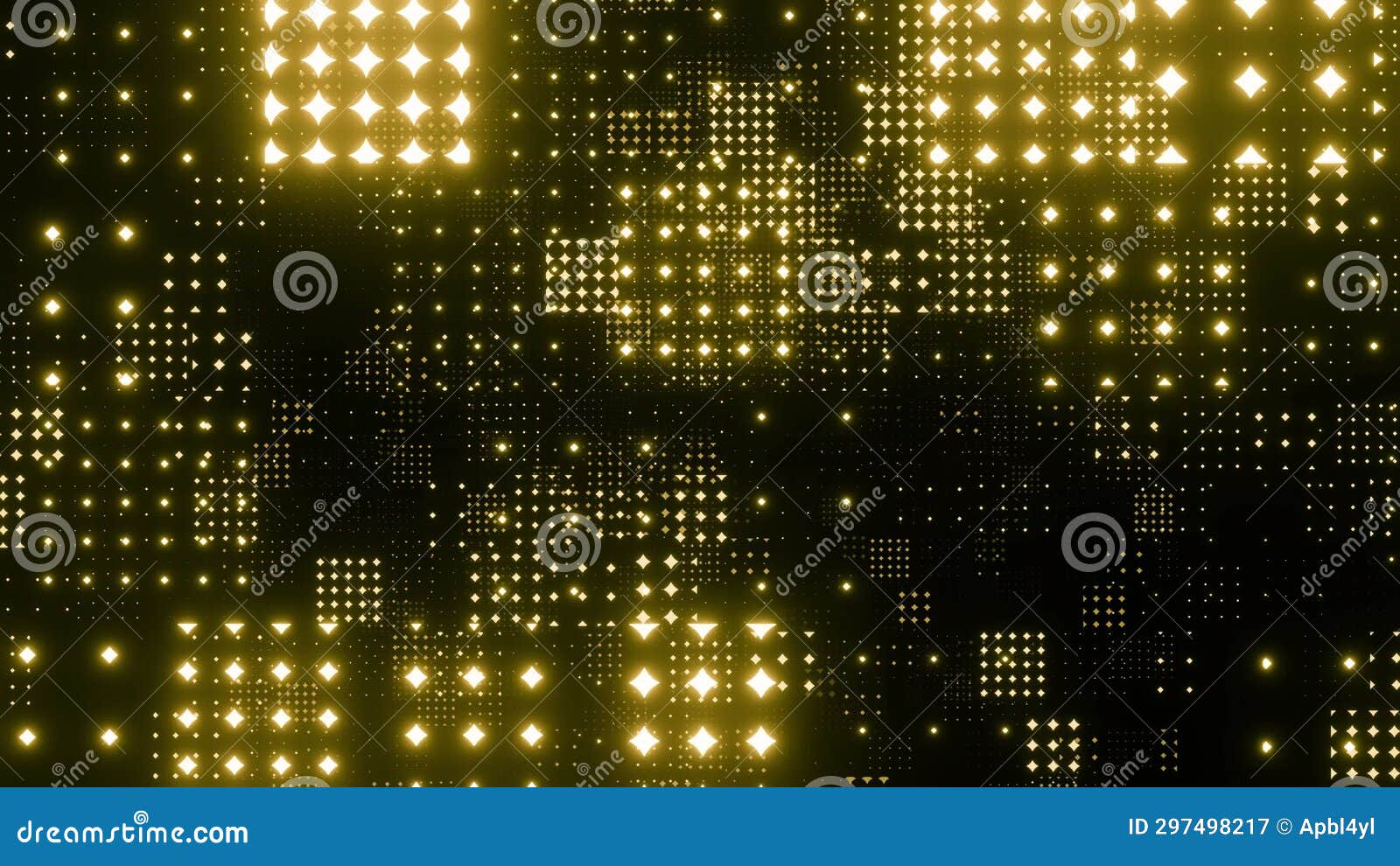 Seamless Loop Abstract Global Digital Network. Yellow Network ...