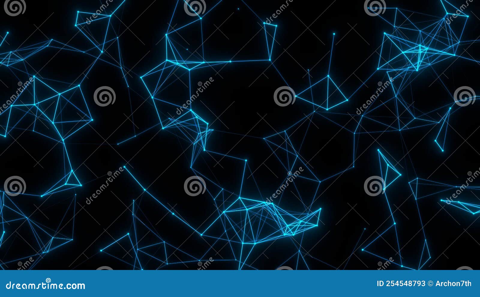 Seamless Loop Abstract Neon Background Dynamic Wave With Many Dots Web Stock Video Video Of