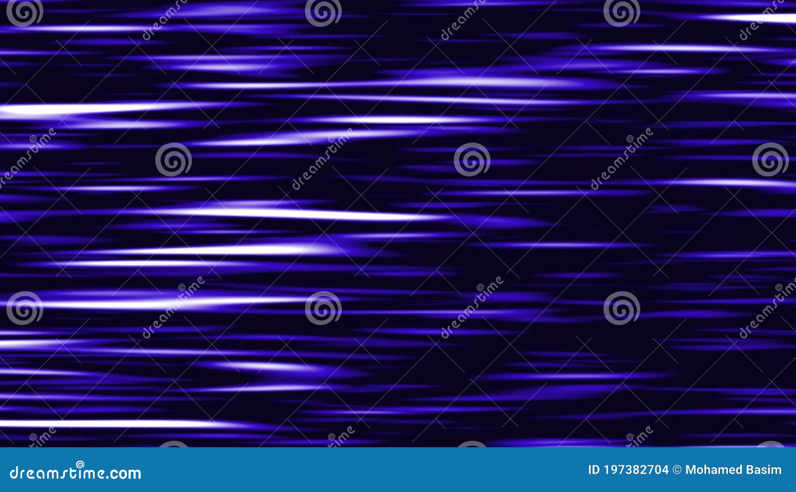 Seamless Loop of Animation of Glowing Horizontal Lines Streaming Across ...