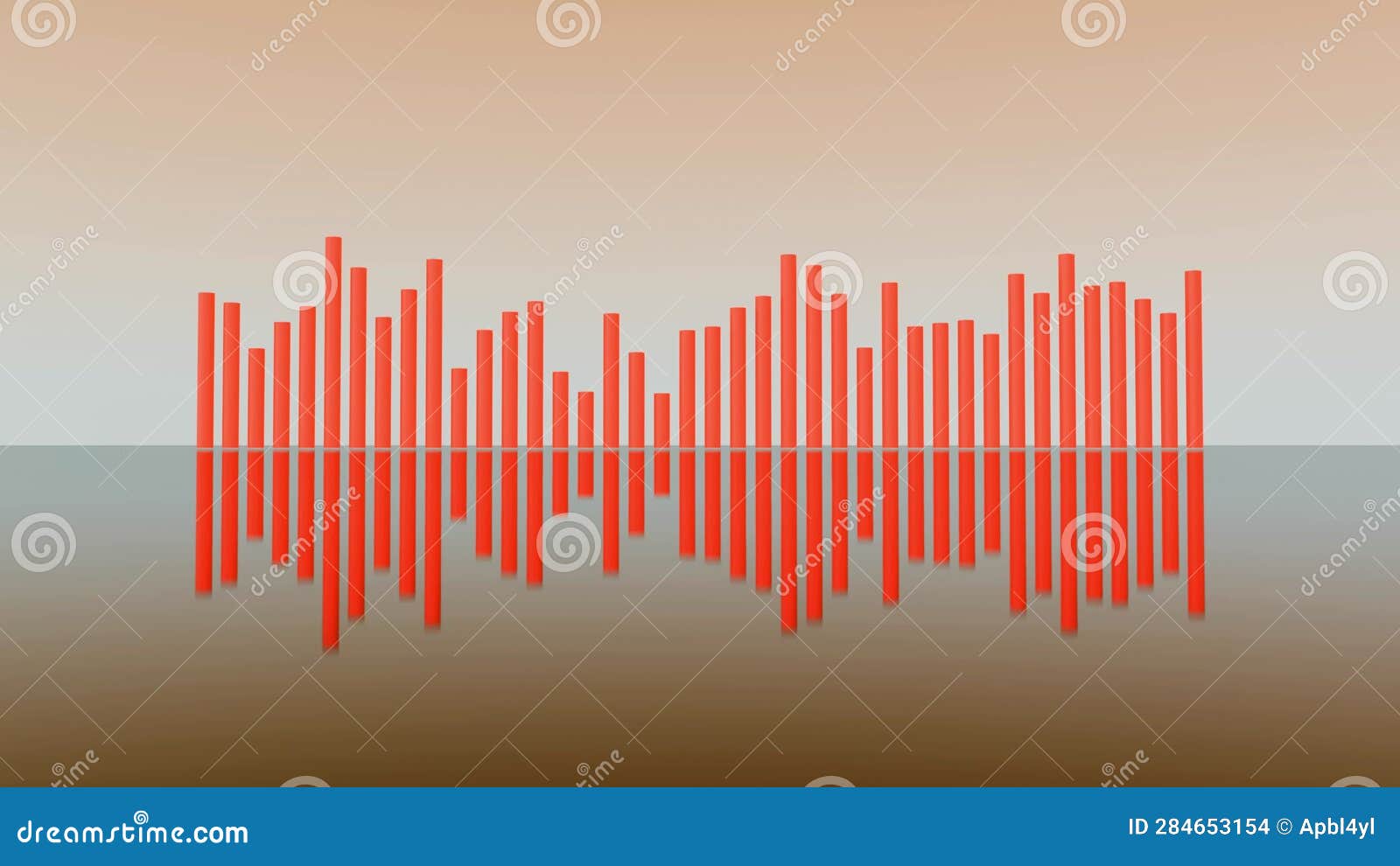 Seamless Loop Audio Spectrum Visualizer. Soundwave Effect. Music ...