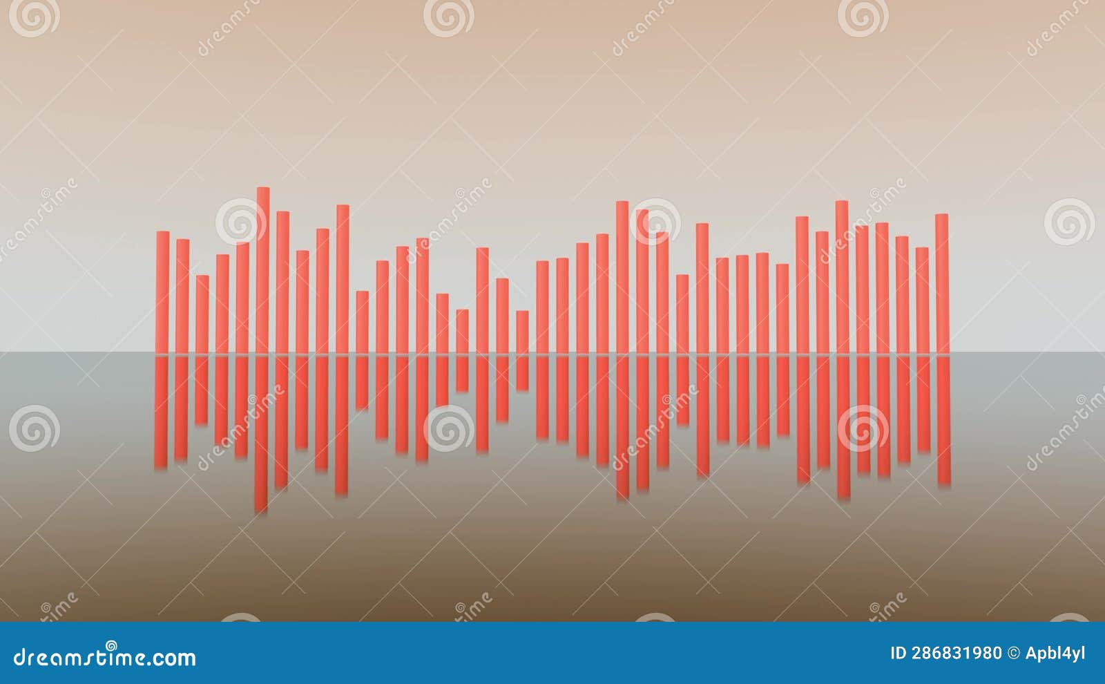 Seamless Loop Audio Spectrum Visualizer. Soundwave Effect. Music ...