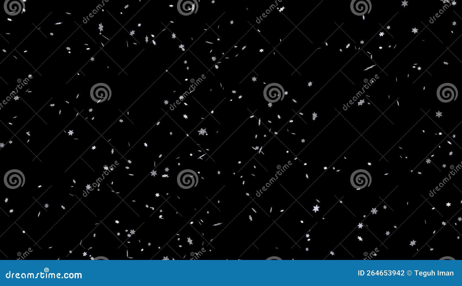 Seamless Loop Blizzard Heavy Storm Falling Small Snow Snowflakes ...