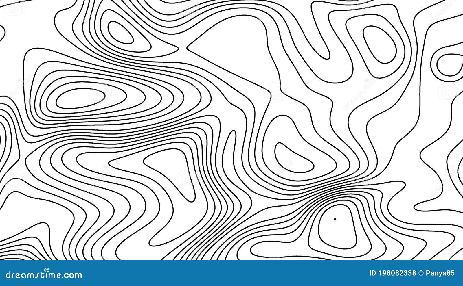 Seamless Loop Fractal Lines Background. Topographic Map Like Abstract ...