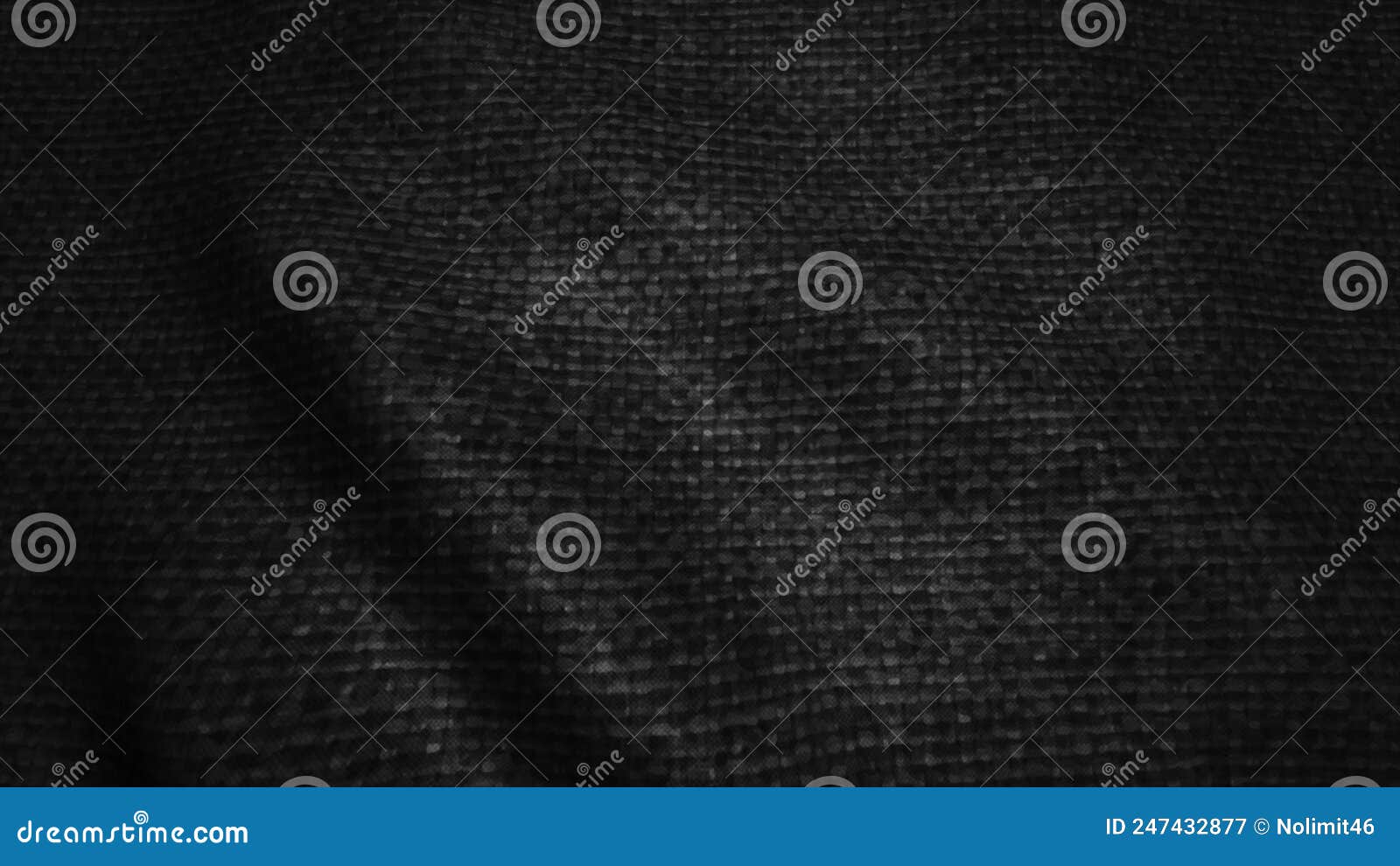 Seamless Loop with Highly Detailed Black Fabric Texture Stock ...