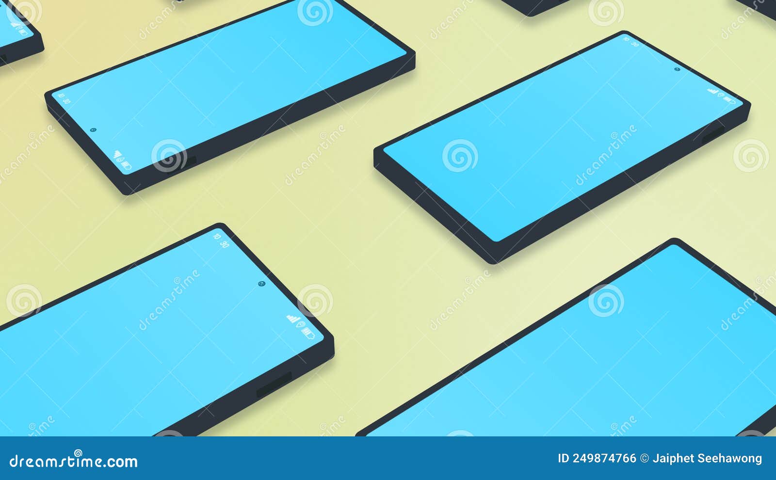 Seamless Loop Isomatic Smart Phone Factory Technology Pattern ...