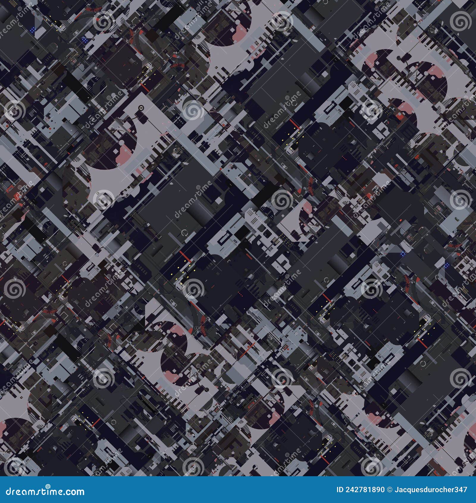 Science Fiction Wrap Around Pattern Seamless Loop Computer Tileable ...