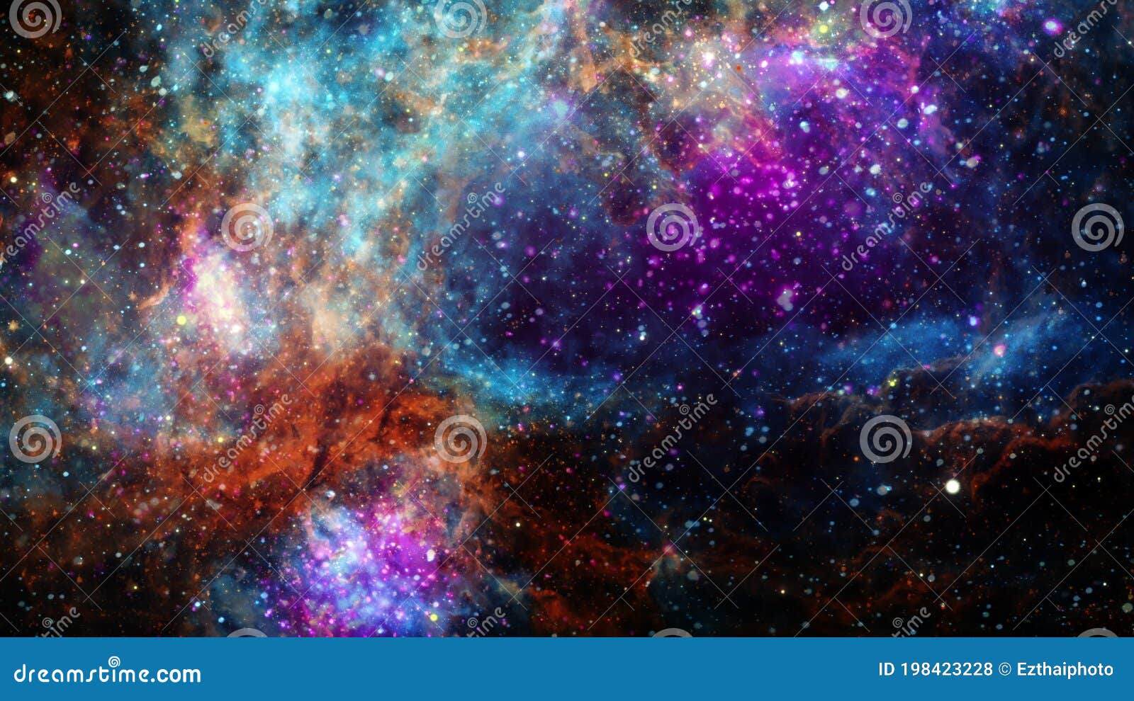 Seamless Loop Space Flight into NGC 6357 Diffuse Nebula Star Field ...