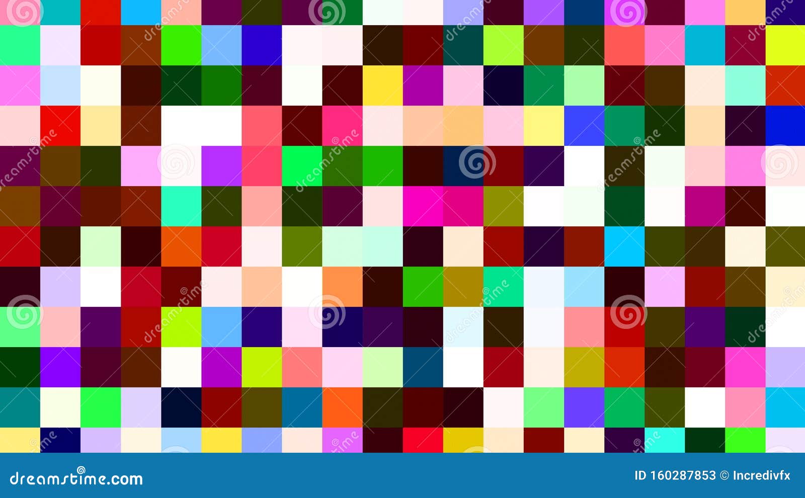 Random Rainbow Pixel Tile Square Dancefloor - 4K Seamless Loop Motion ...