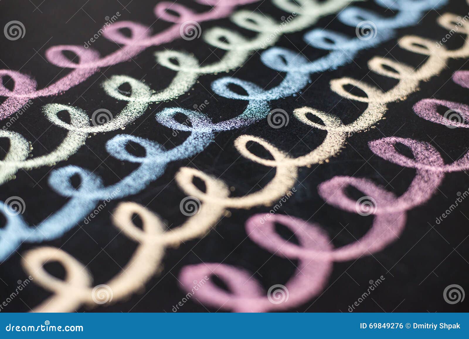 Seamless Loops Pattern. Different Colors Stock Photo - Image of lines ...