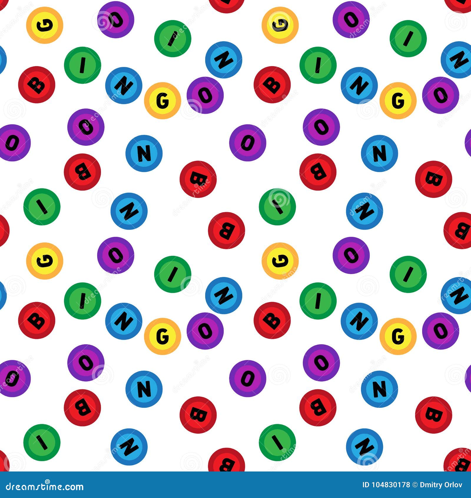 Seamless Lotto Pattern Isolated on White Background.Bingo Stock Vector ...