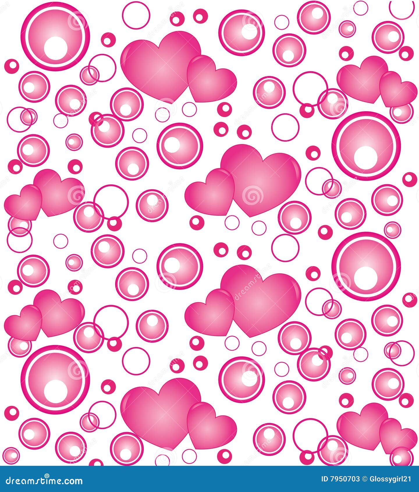 Seamless love pattern stock vector. Illustration of papers - 7950703