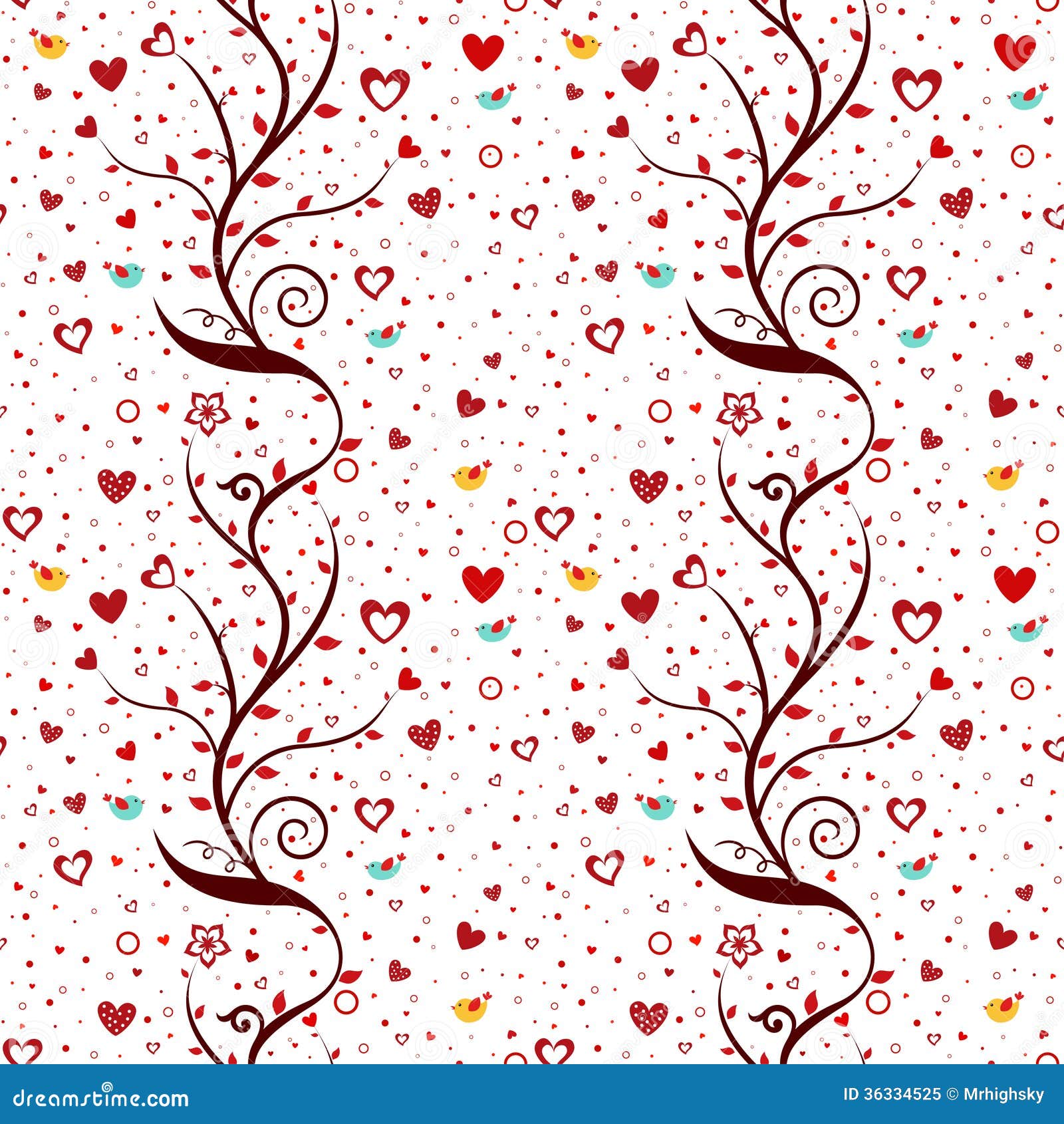 Seamless love pattern stock vector. Illustration of tileable - 36334525