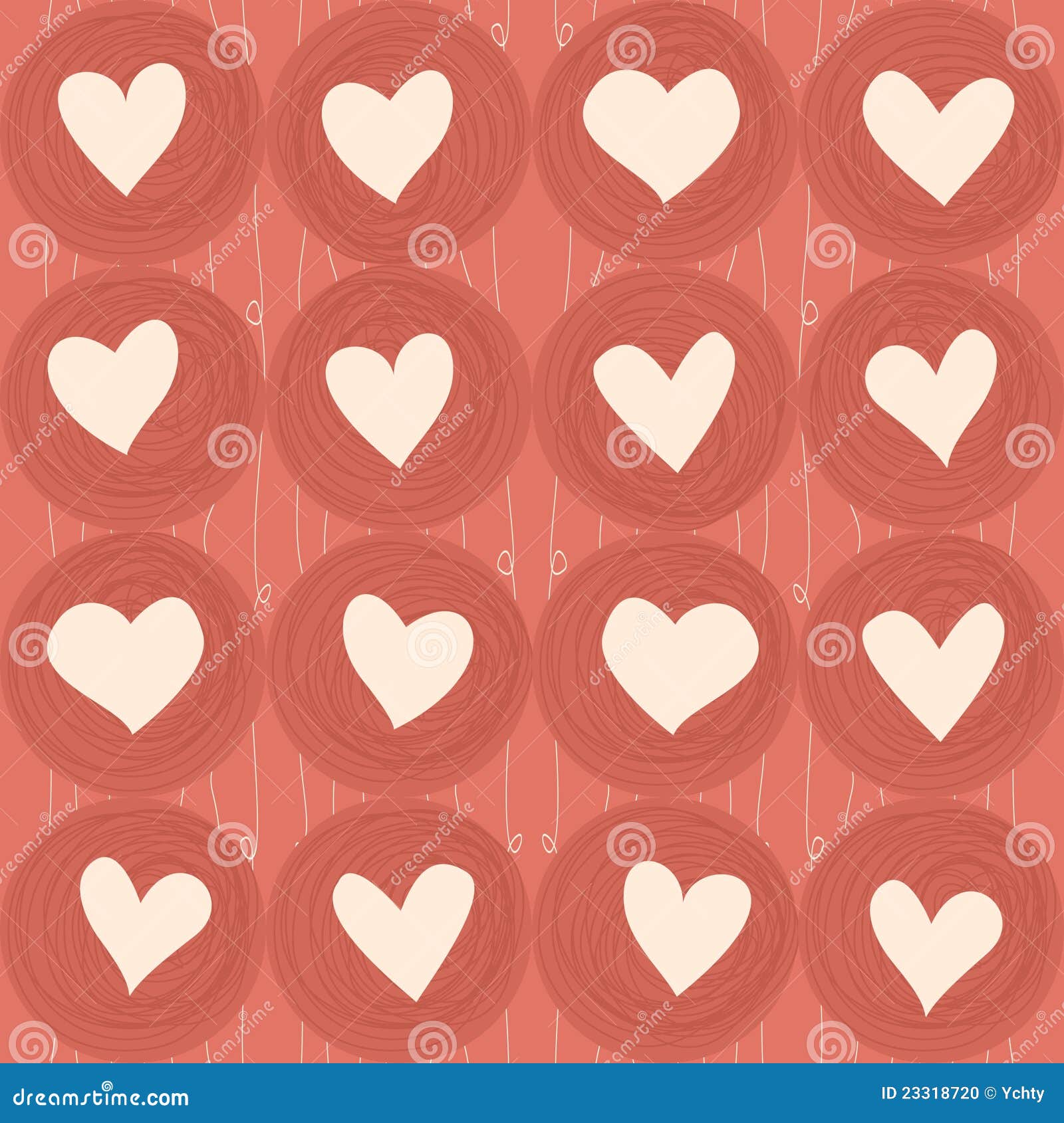 Seamless Love Pattern in Vector Stock Vector - Illustration of backdrop ...