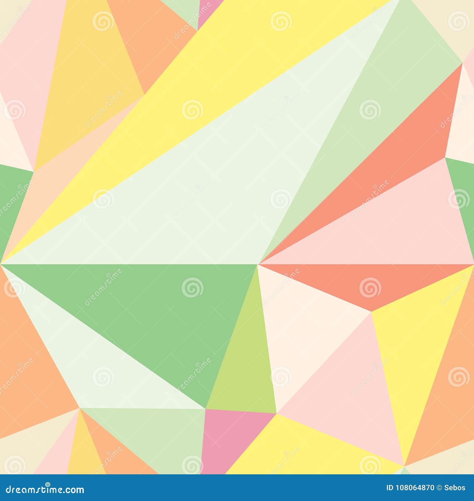 Seamless Low Poly Pattern. Vector Illustration. Stock Vector ...