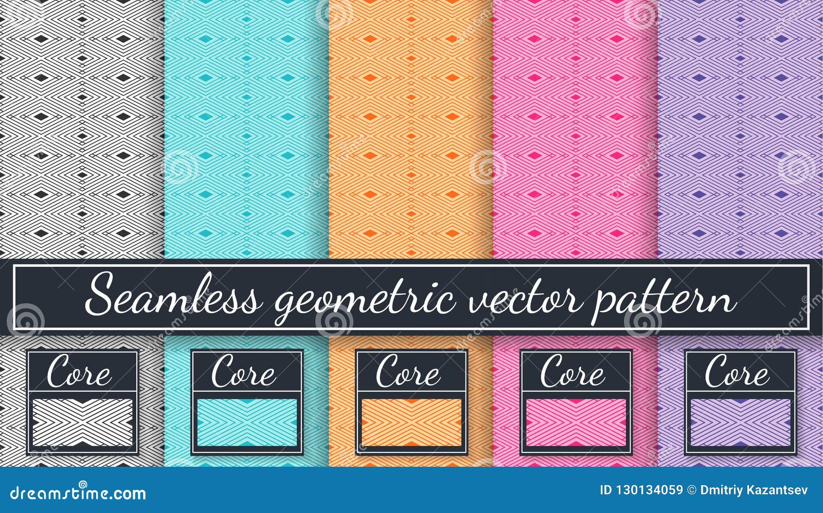 Seamless Lozenge Vector Pattern. Abstract Geometric Pattern in Multiple ...