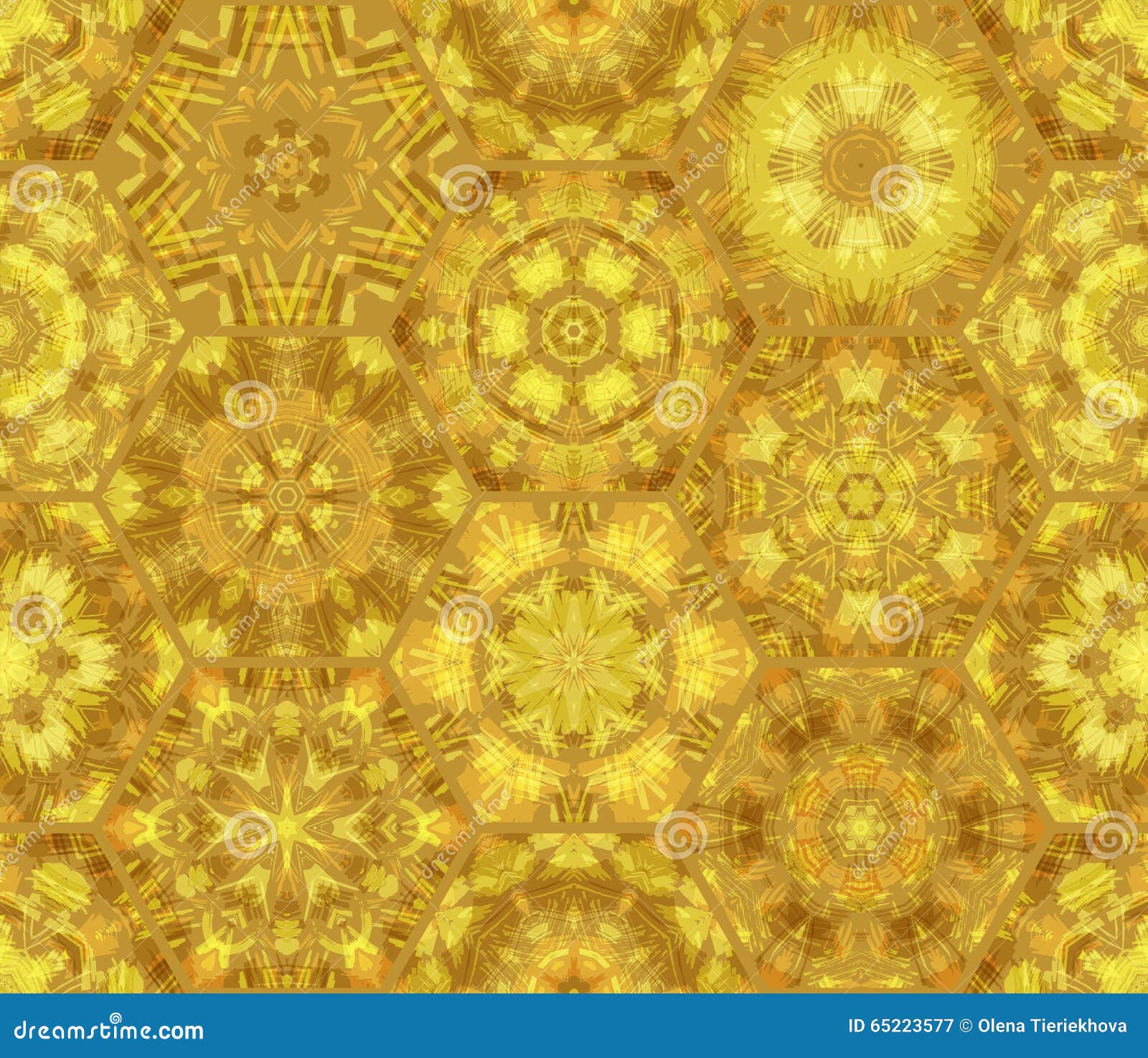 Seamless Luminous Gold Pattern. Stock Vector - Illustration of endless ...