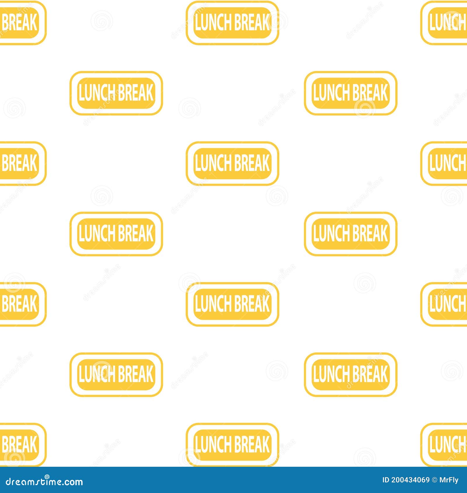 Seamless Lunch Break Sign Texture, Vector Illustration Stock Vector ...