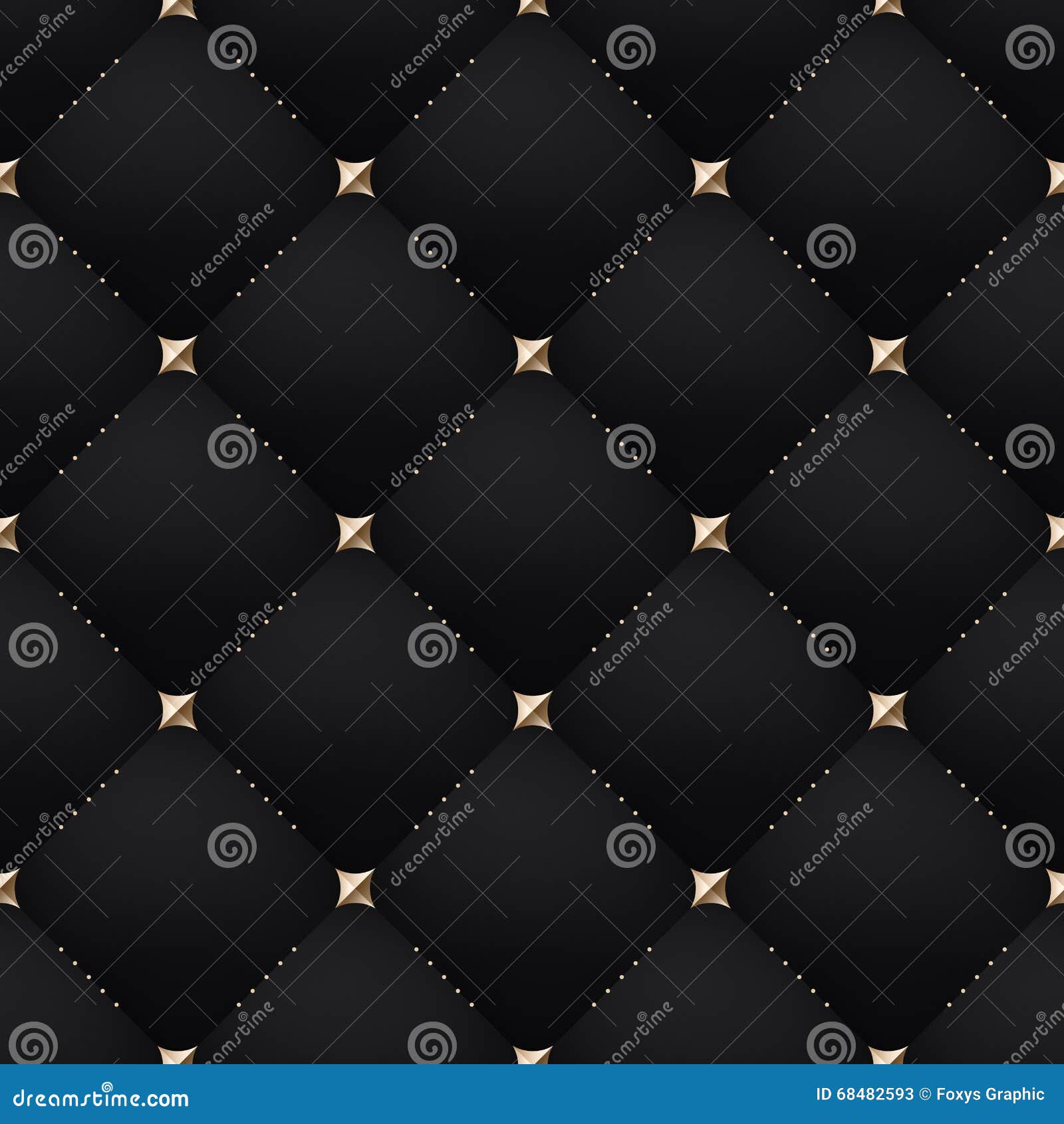 Seamless Luxury Dark Black Pattern and Background Stock Illustration ...
