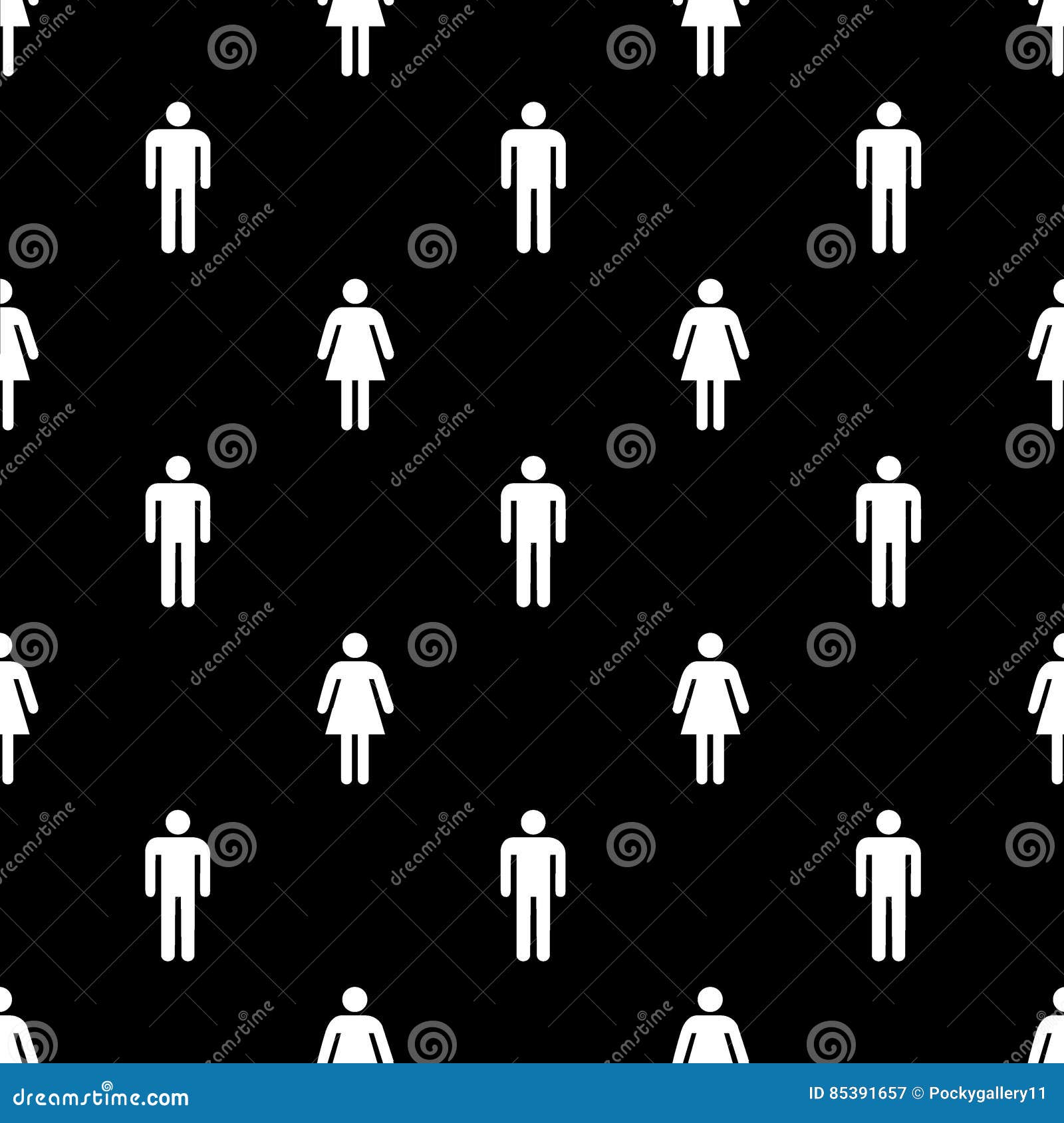 Seamless Male Pattern Cartoon Vector | CartoonDealer.com #53177603