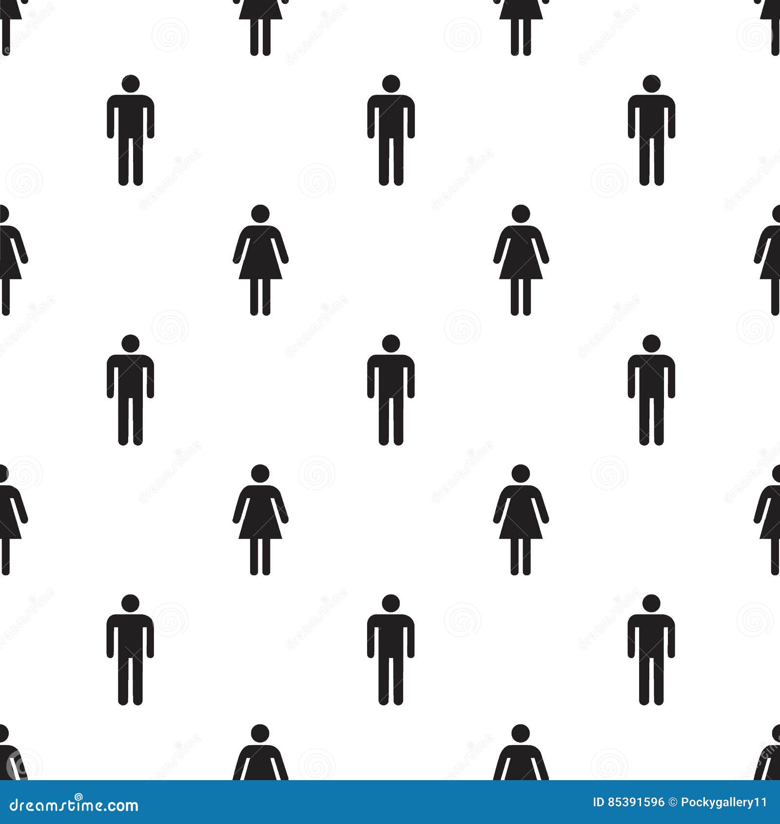 Seamless Male Pattern Cartoon Vector | CartoonDealer.com #53177603