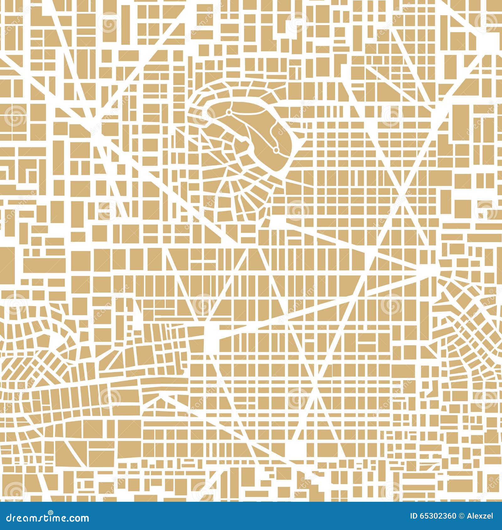 Seamless Map City Plan Vector Illustration | CartoonDealer.com #65302360