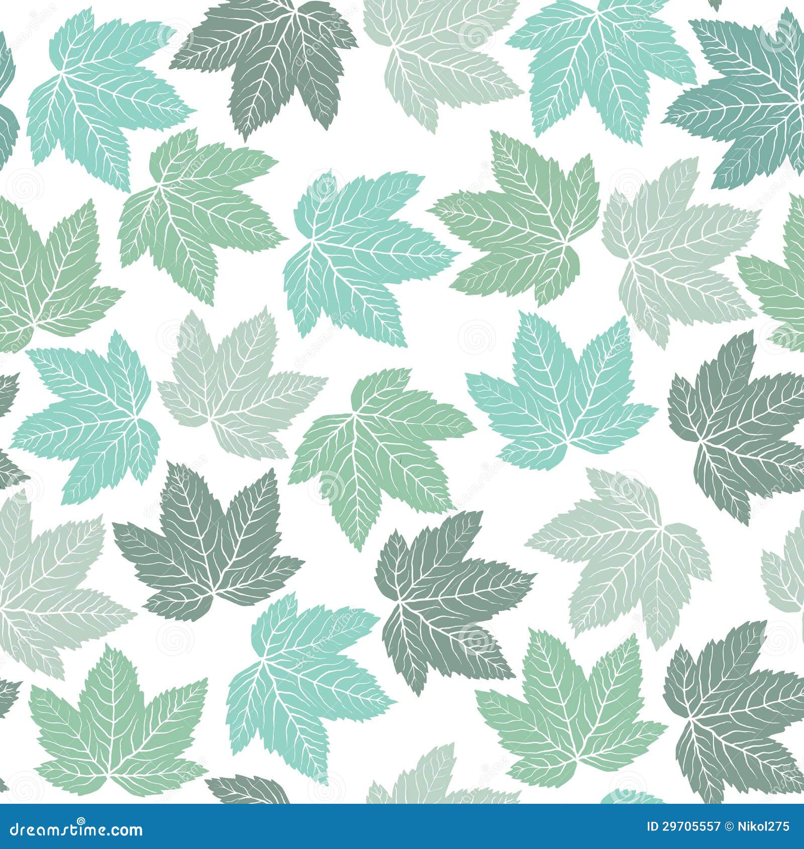 Seamless maple pattern stock vector. Illustration of green - 29705557