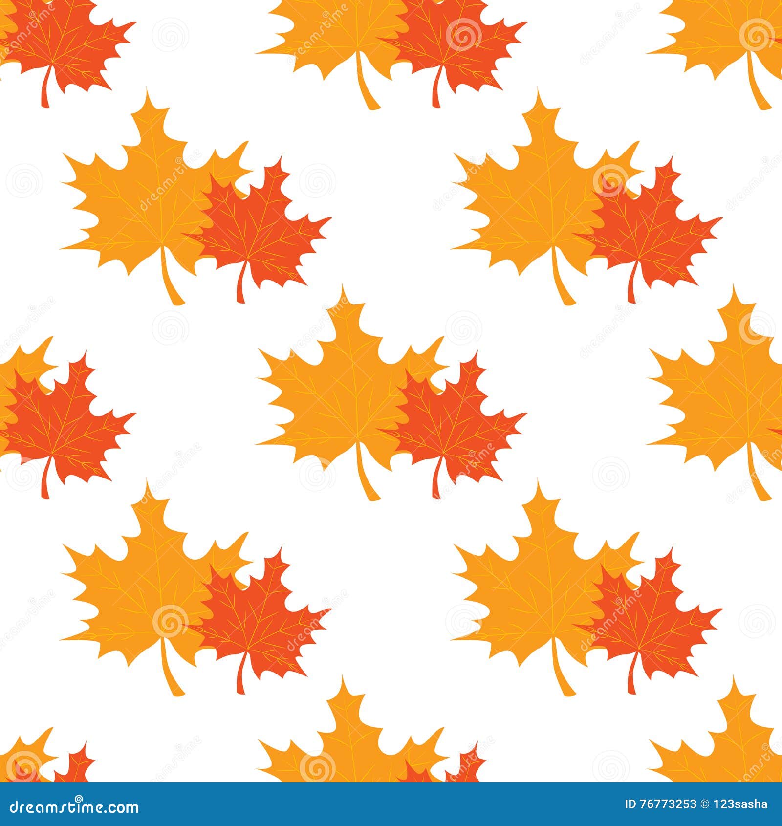 Seamless Maple Leafs Pattern Stock Vector - Illustration of texture ...