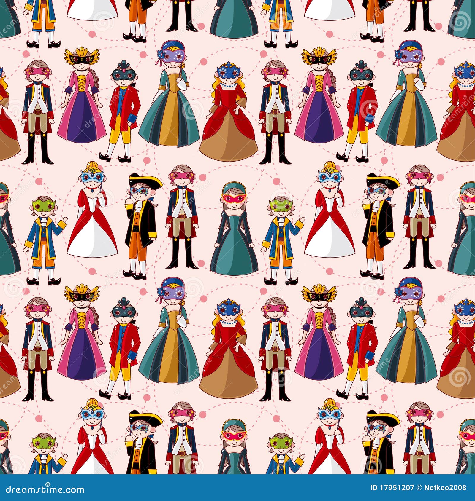 Seamless Mask Party Pattern Stock Vector - Illustration of element ...