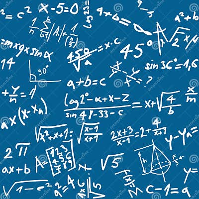 Seamless math background stock vector. Illustration of calculus - 9185284