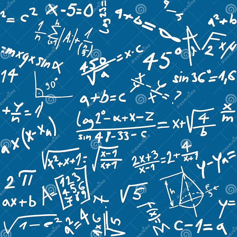 Seamless math background stock vector. Illustration of calculus - 9185284