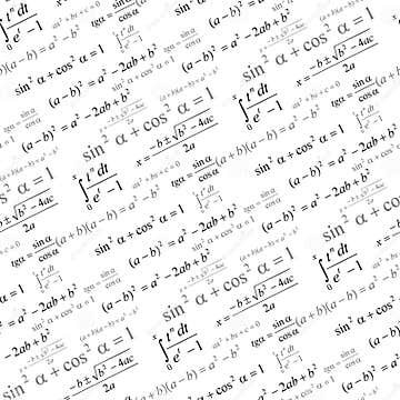 Seamless Mathematical Pattern Stock Vector - Illustration of ...