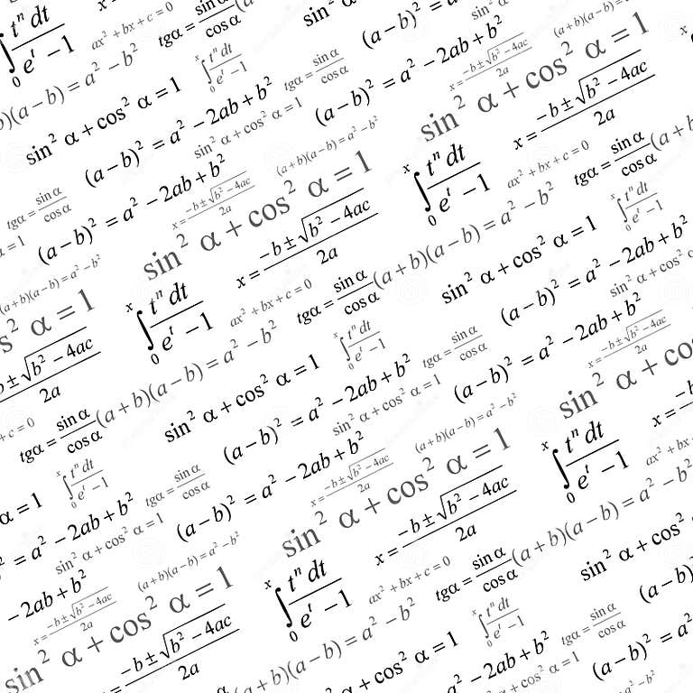 Seamless Mathematical Pattern Stock Vector - Illustration of ...