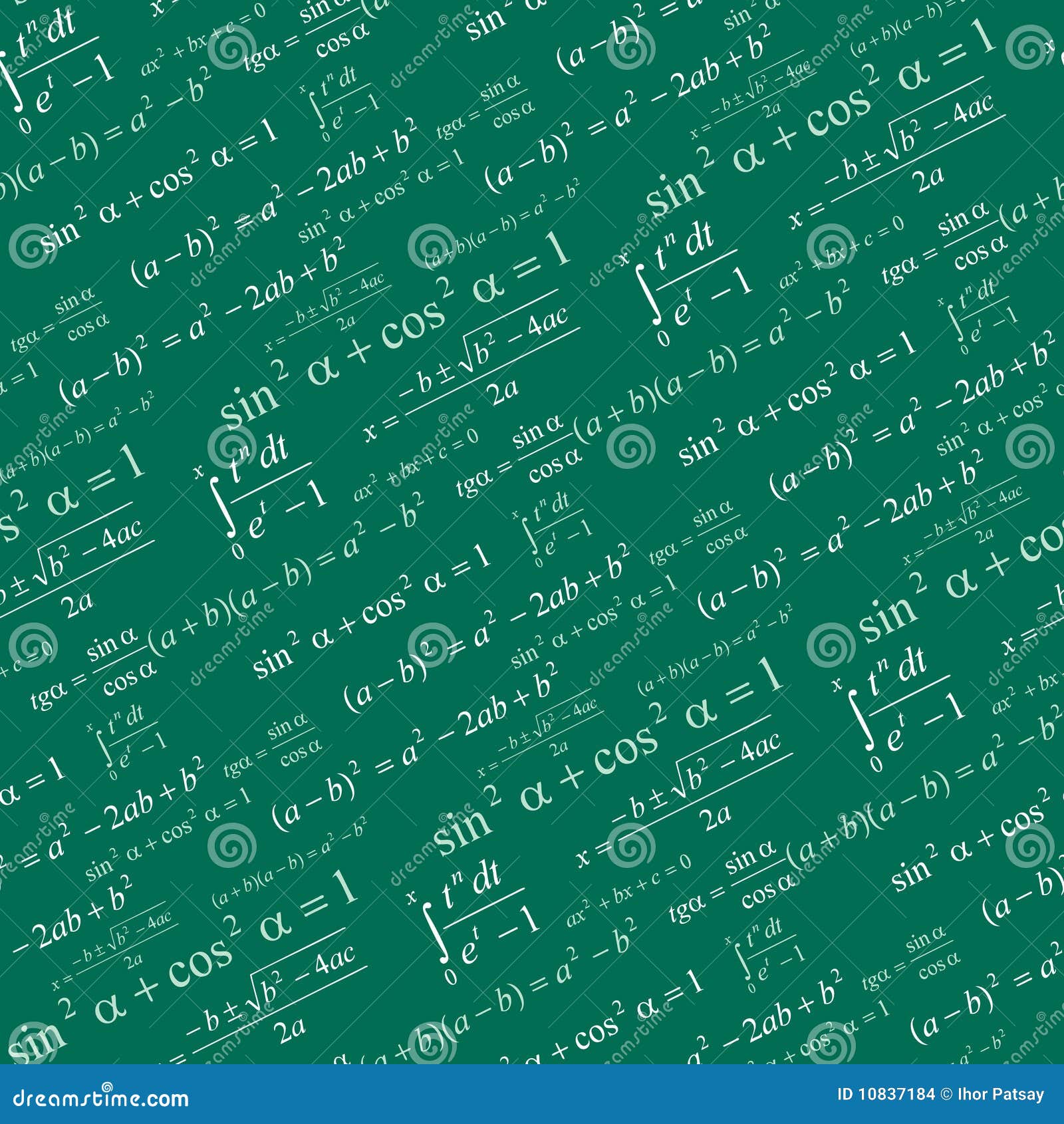 Seamless Mathematical Pattern Stock Vector - Illustration of ...