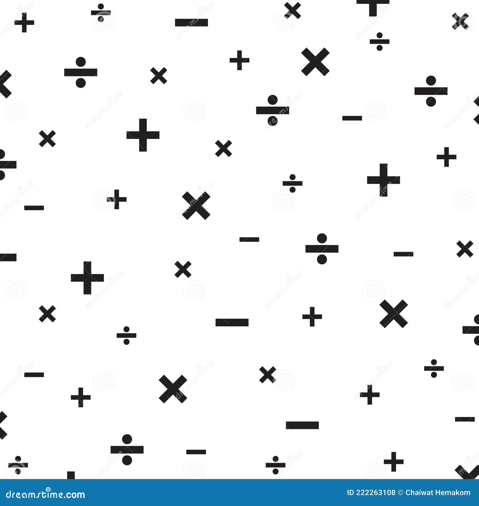 Seamless Mathematical Symbol Pattern Background. Vector Illustration ... Seamless Mathematical Symbol Pattern Background. Vector Illustration ...