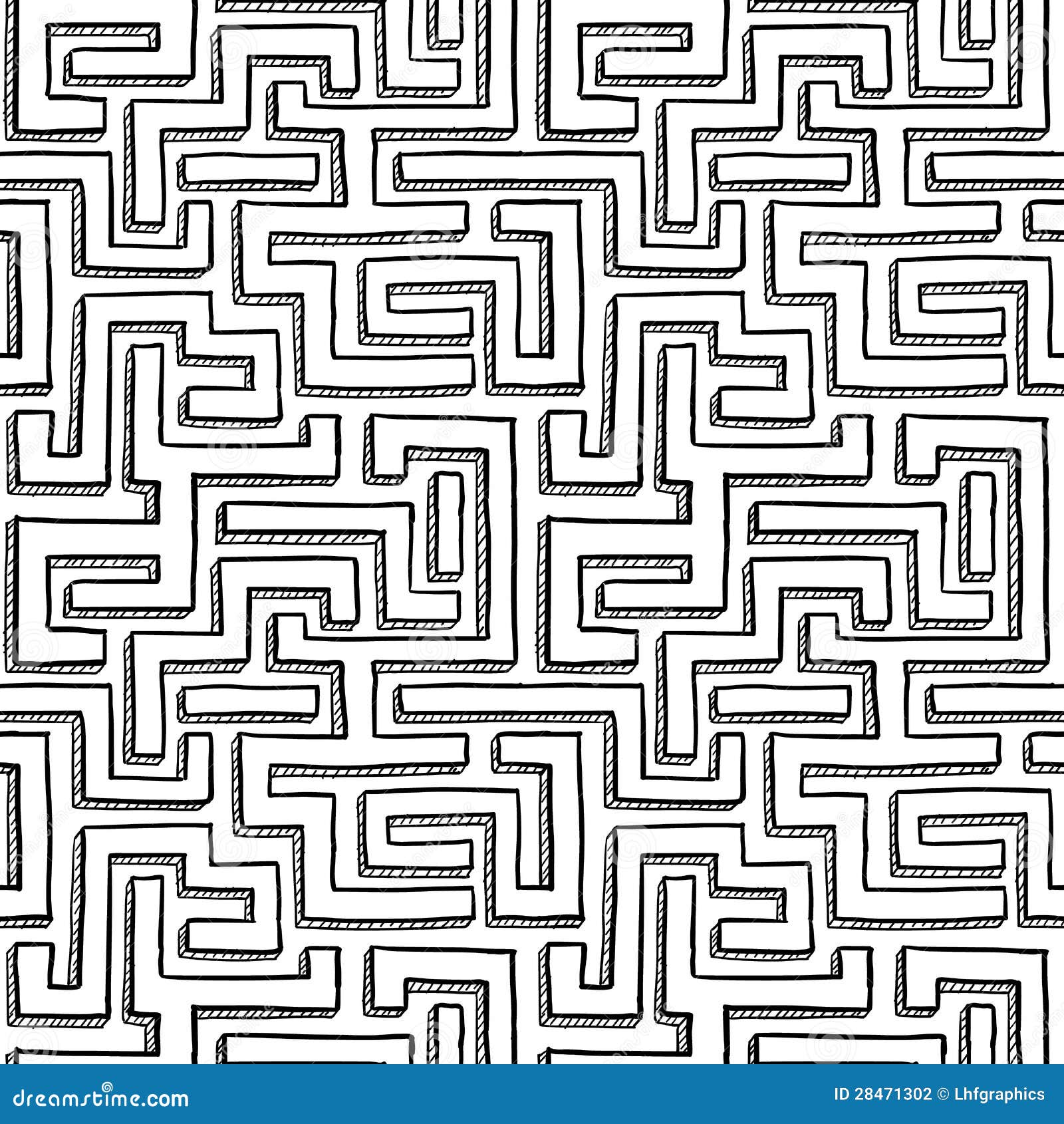 Seamless Maze Background Stock Photography - Image: 28471302