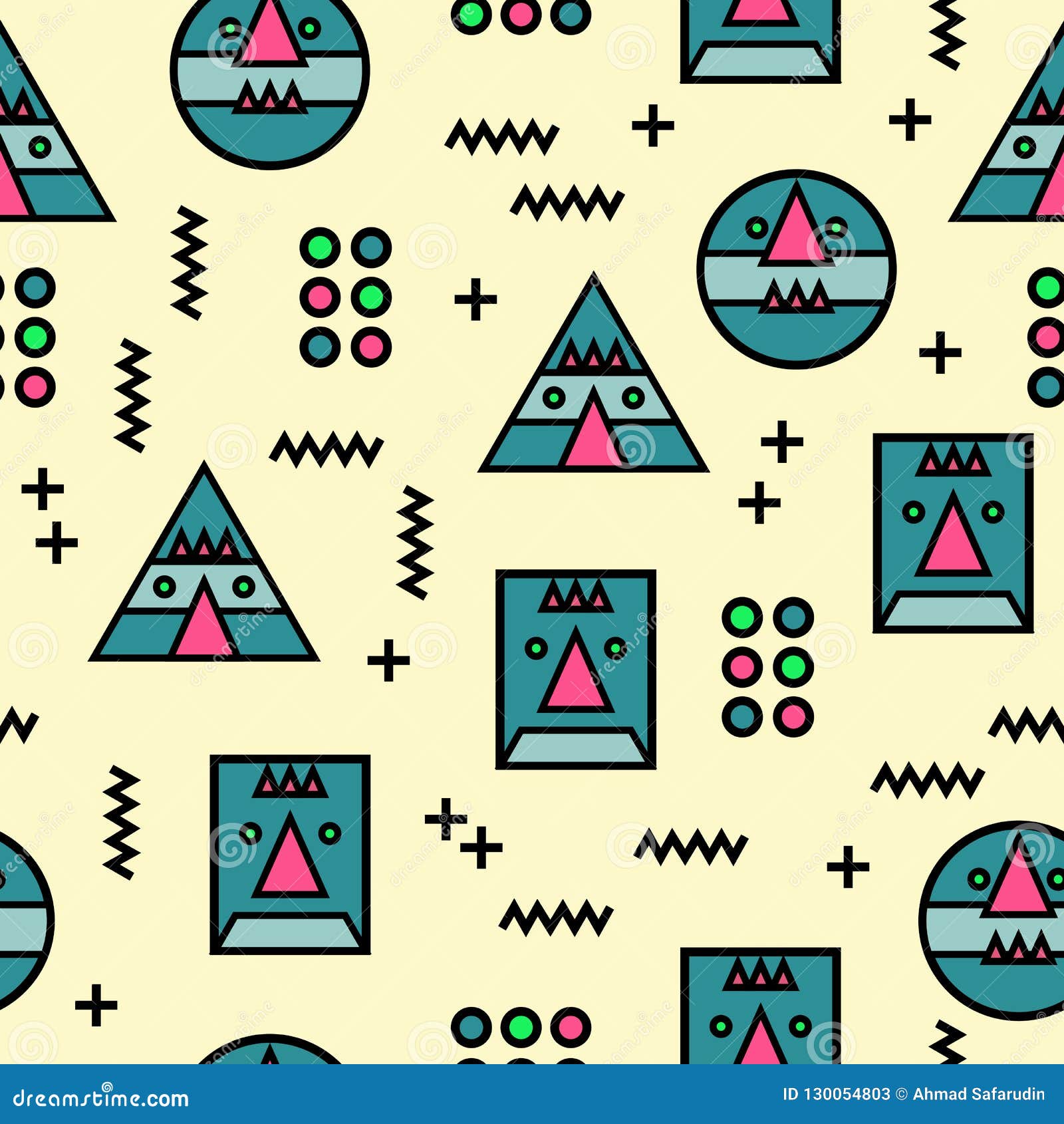 Abstract Weird Cryptic Pattern Cartoon Vector | CartoonDealer.com #33852093