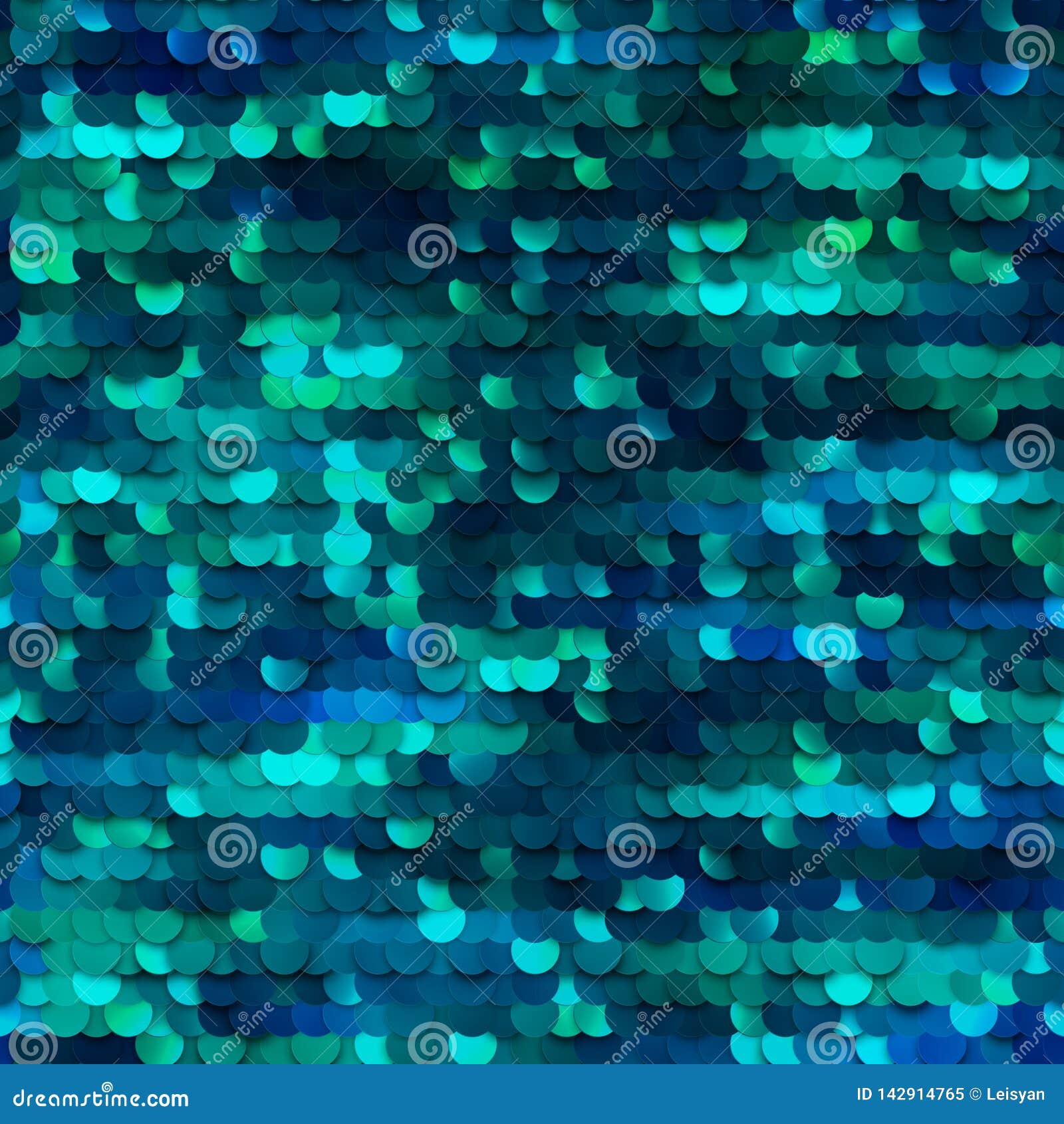 Seamless Mermaid Sequined Texture Stock Vector - Illustration of ...