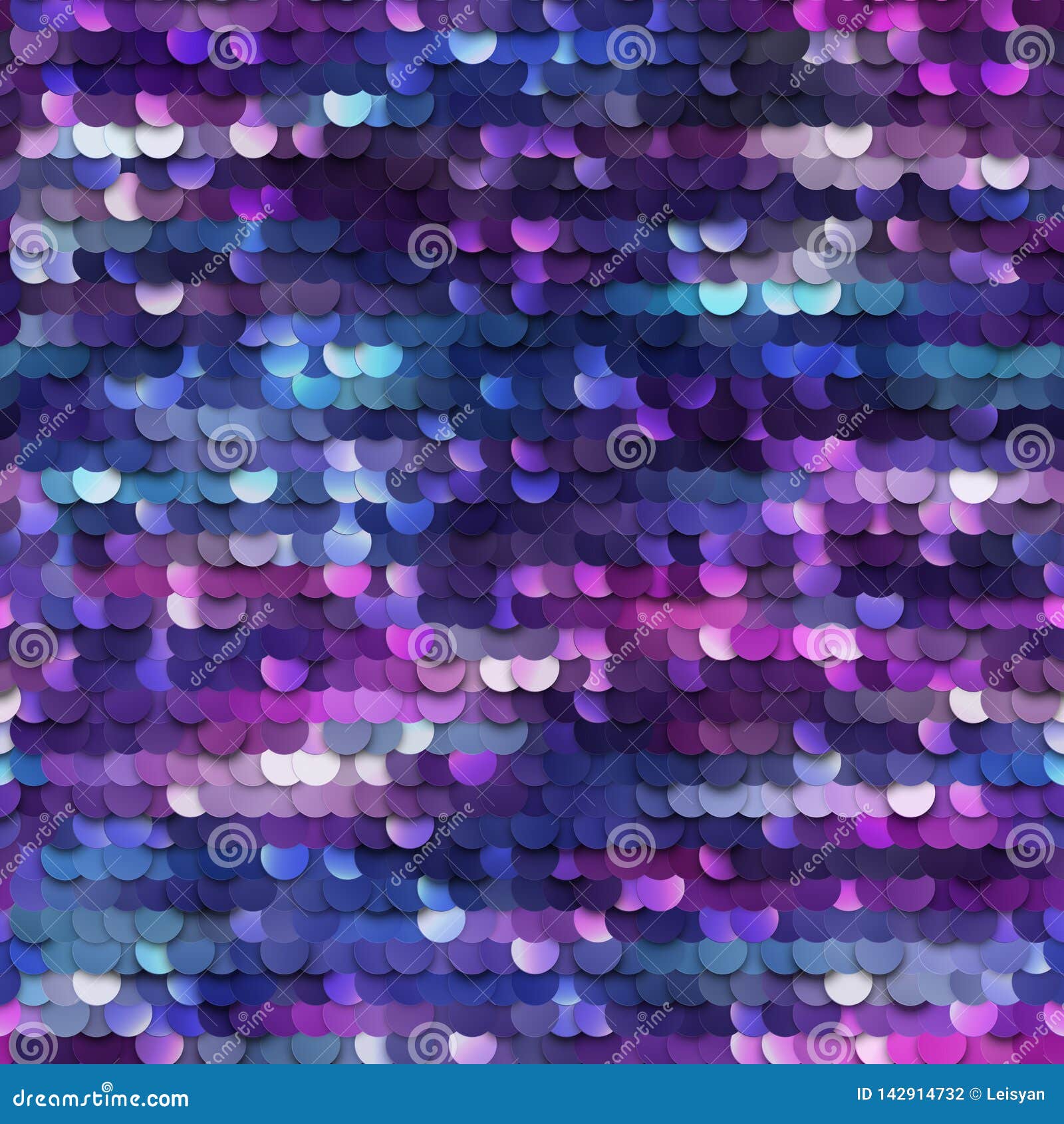 Seamless Mermaid Pattern. Vector Marine Background. Pattern With ...