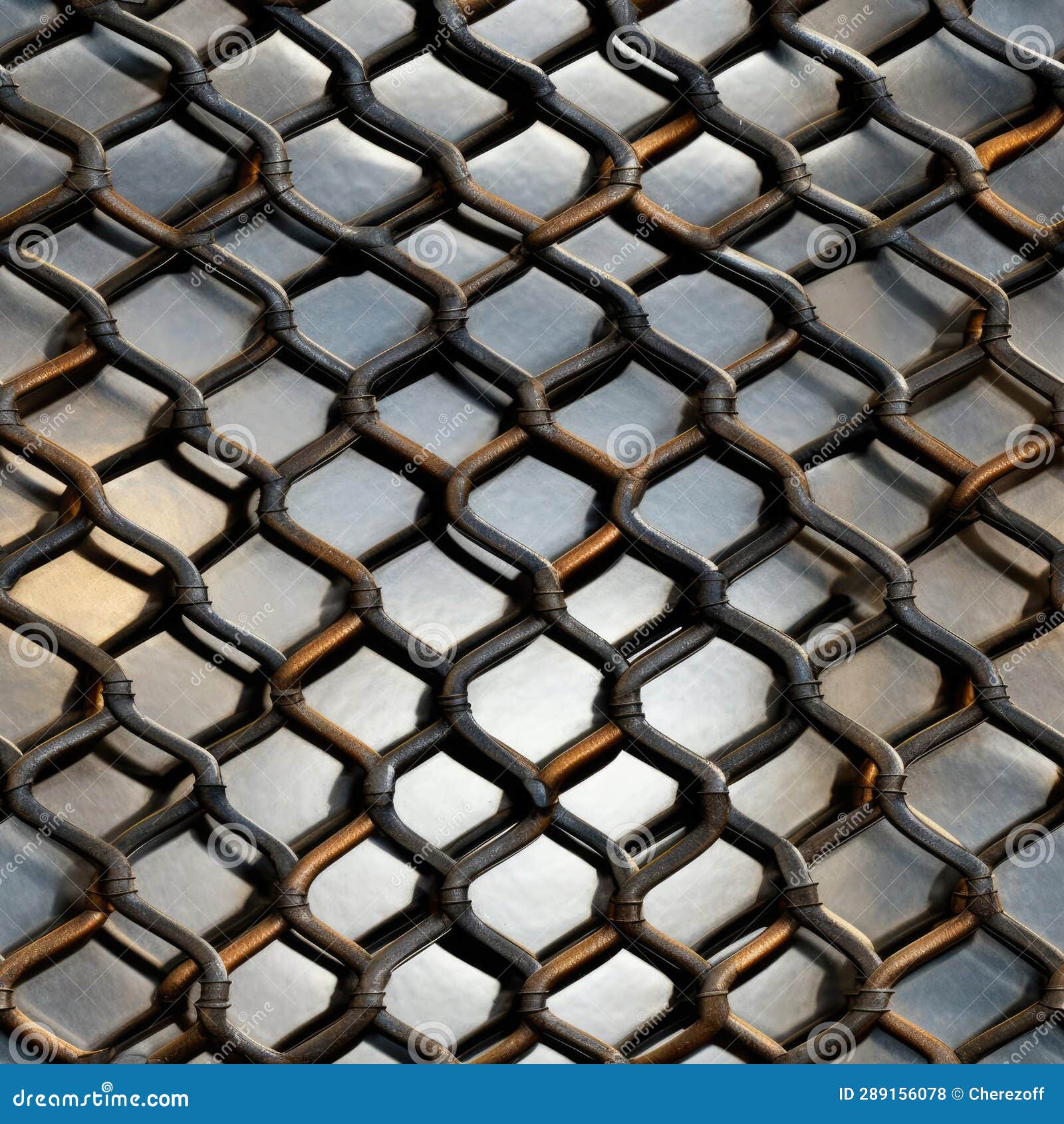 Seamless Metal Mesh Texture Stock Illustration - Illustration of ...