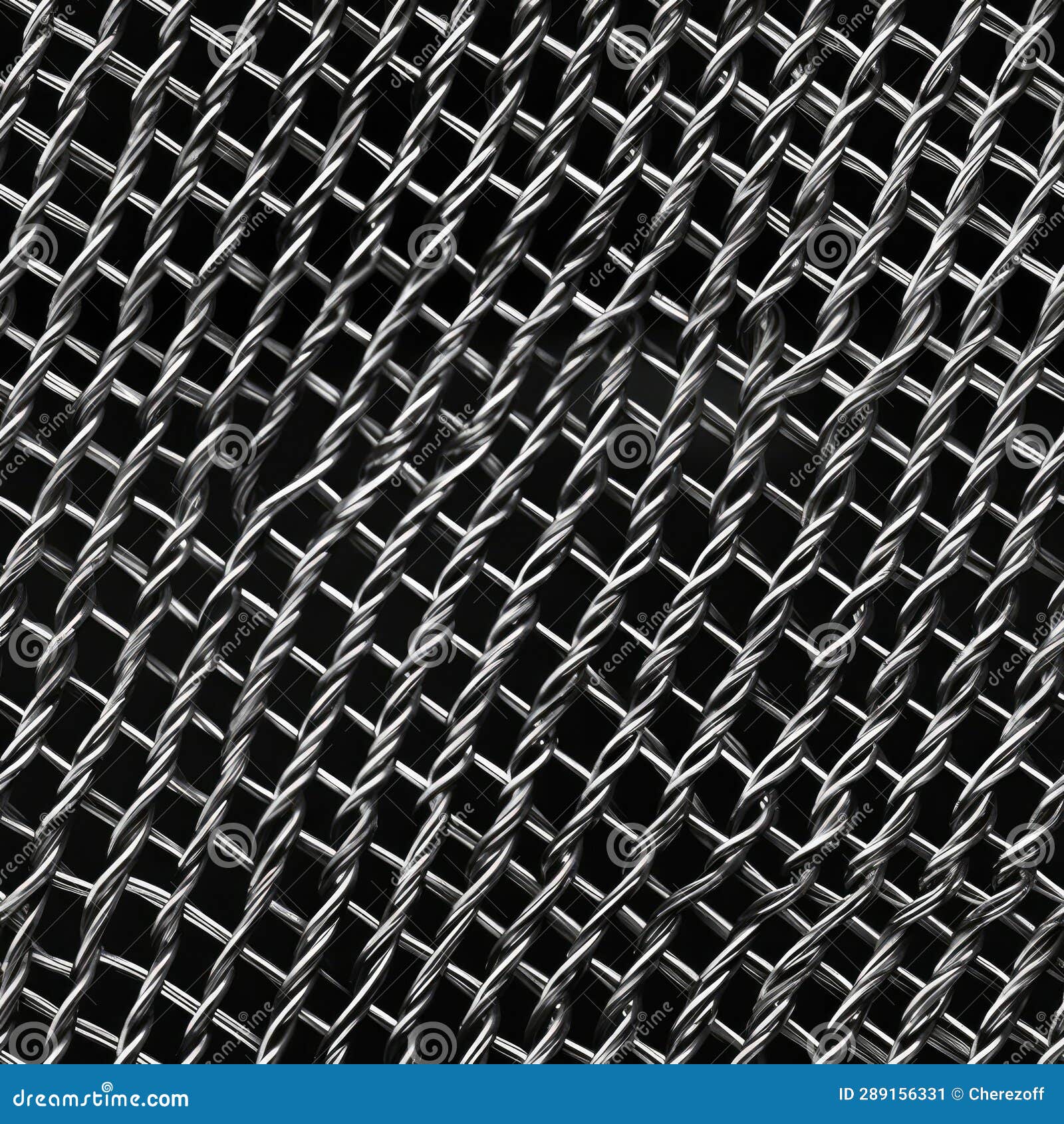 Seamless Metal Mesh Texture Stock Illustration - Illustration of dark ...