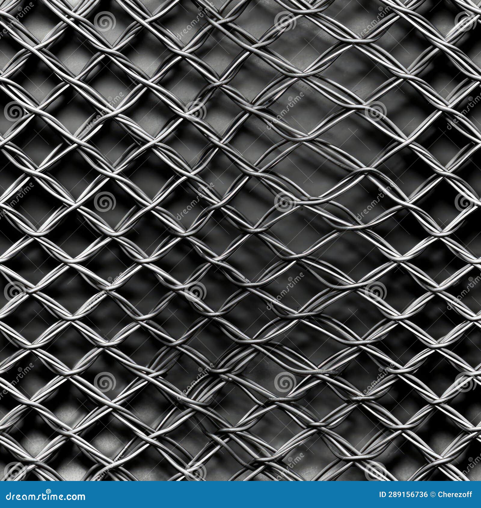 Seamless Metal Mesh Texture Stock Illustration - Illustration of grid ...