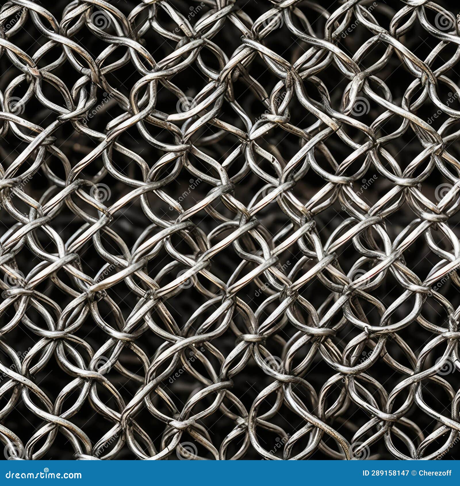 Seamless Metal Mesh Texture Stock Illustration - Illustration of fence ...