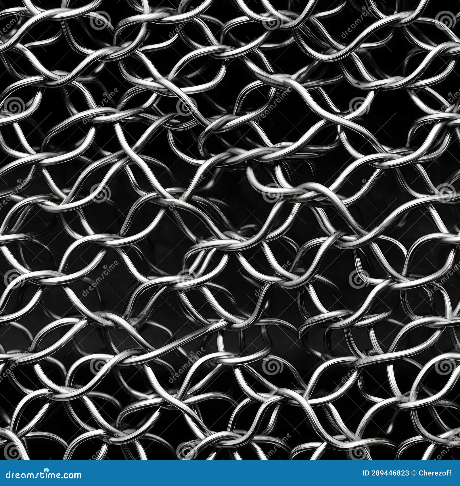 Seamless Metal Mesh Texture Stock Image - Image of black, iron: 289446823