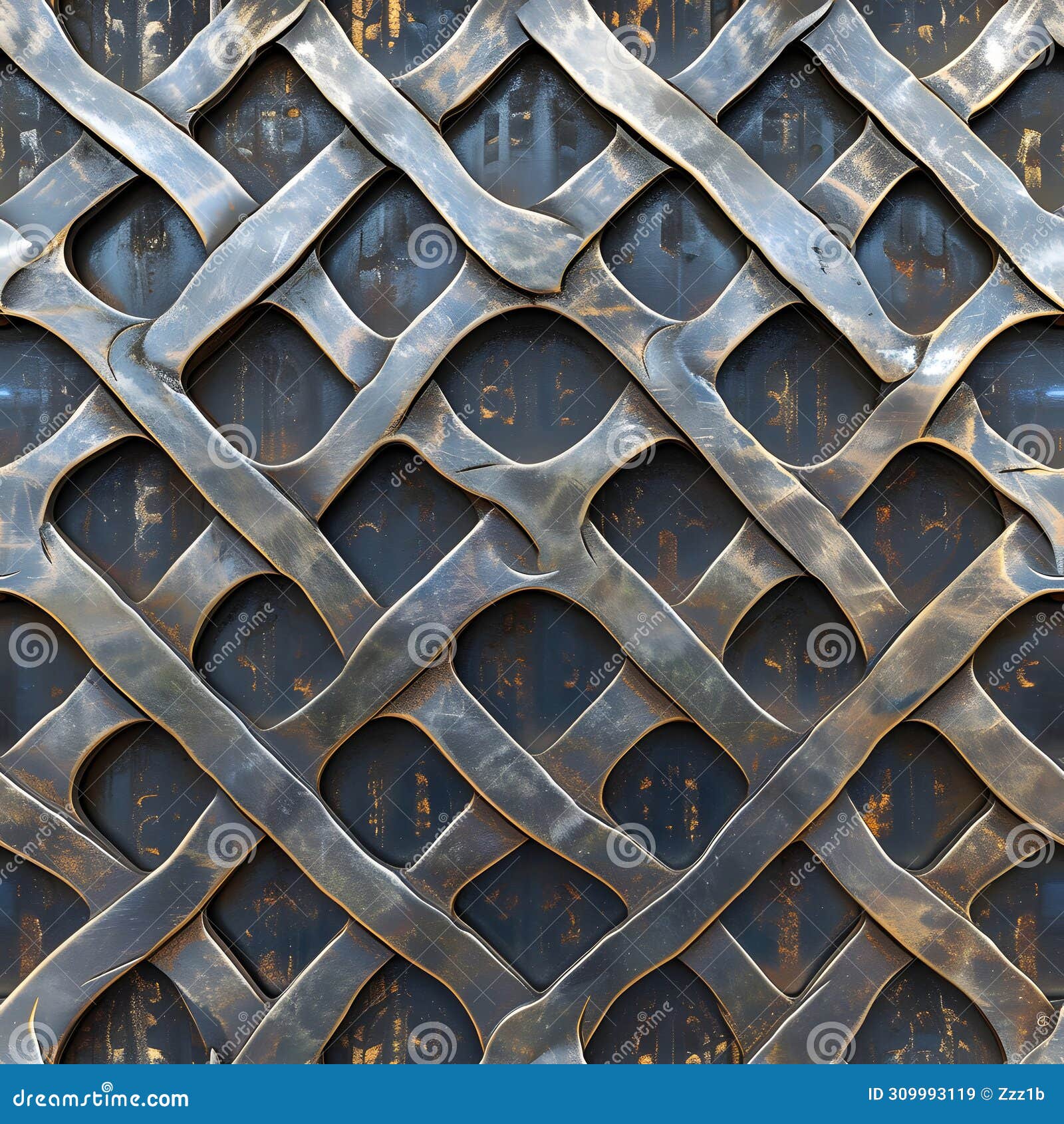 Seamless Metal Pattern Texture Stock Image - Image of texture, material ...
