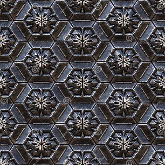 Seamless metal texture stock illustration. Illustration of cell - 6207633